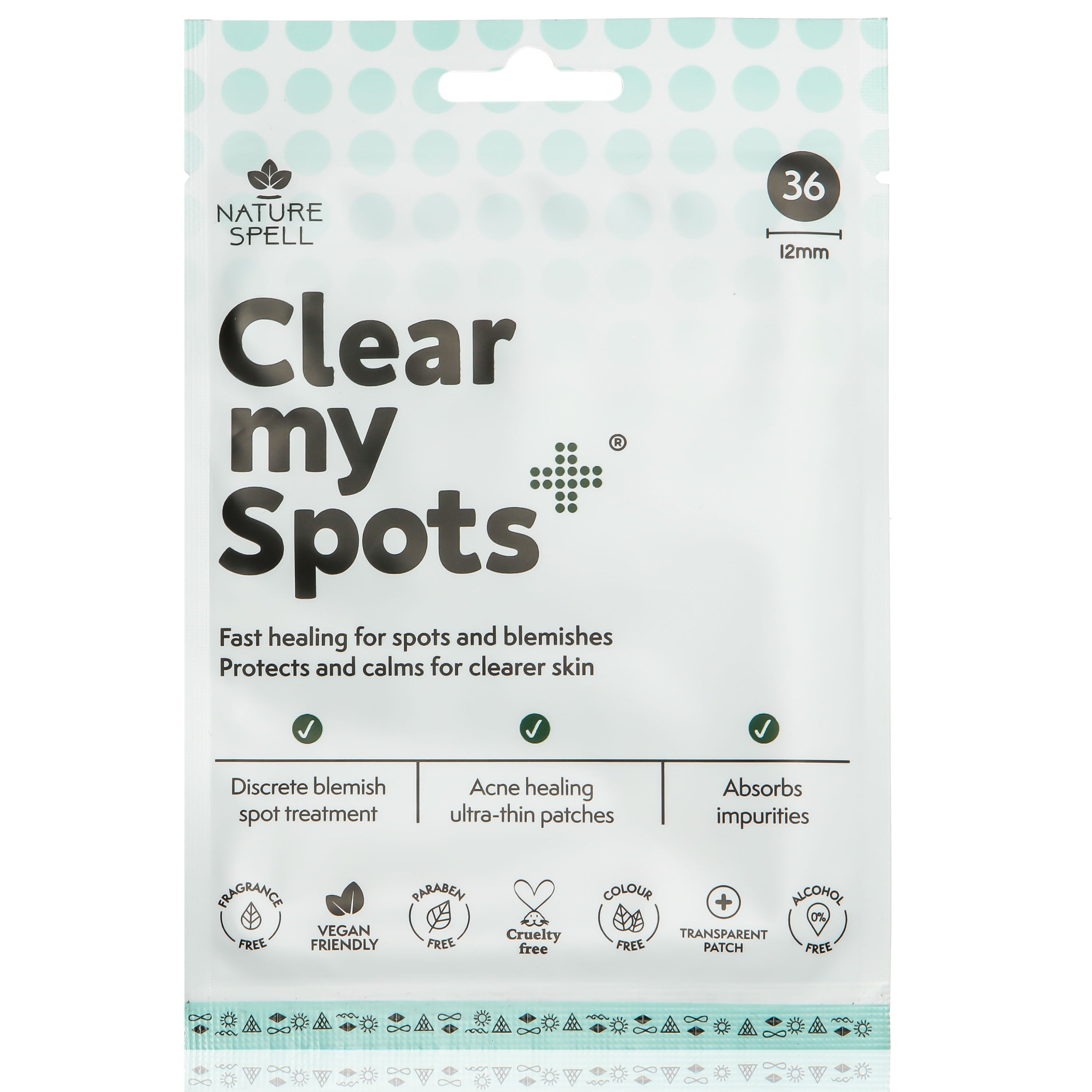 Clear My Spots Pimple Patches - 36 Translucent Hydrocolloid Patches ...
