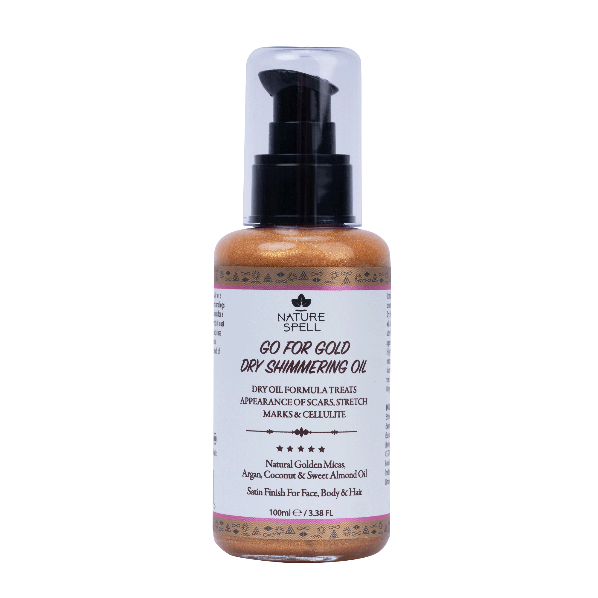 Go for Gold Dry Shimmer Oil – Nature Spell USA