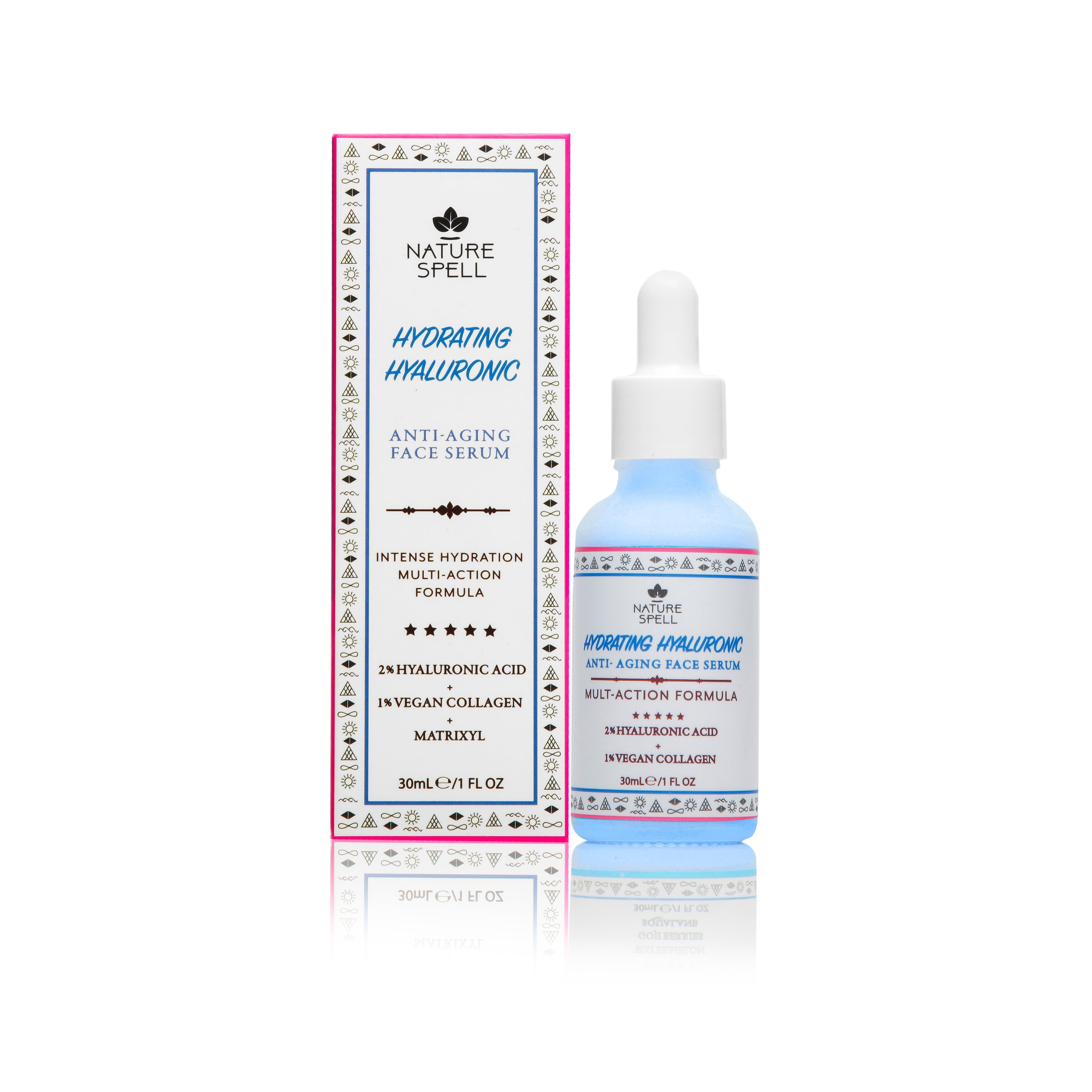 Hyaluronic Acid Face Serum & Collagen Anti-Aging Serum | Nature Spell ...