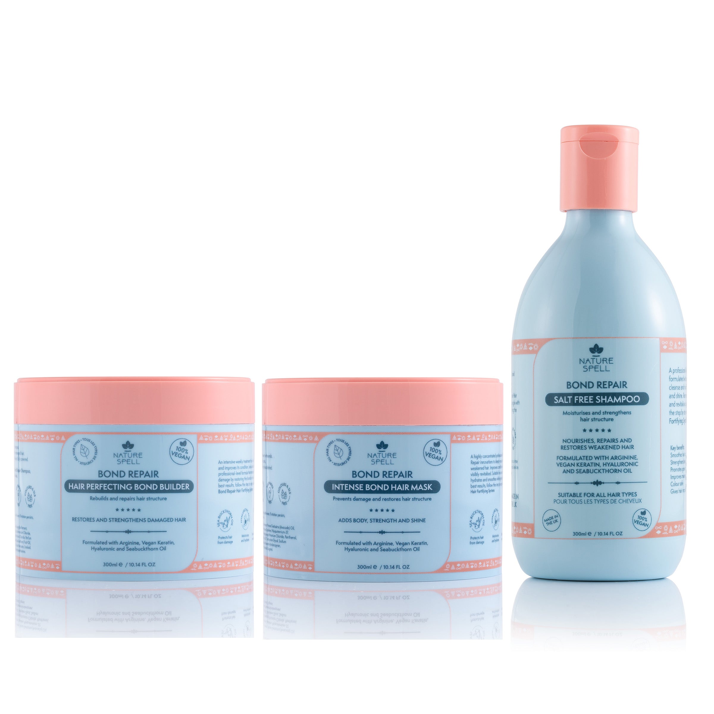 Bond Repair Restoring Essentials Trio Bond Builder, Shampoo and Hair M ...