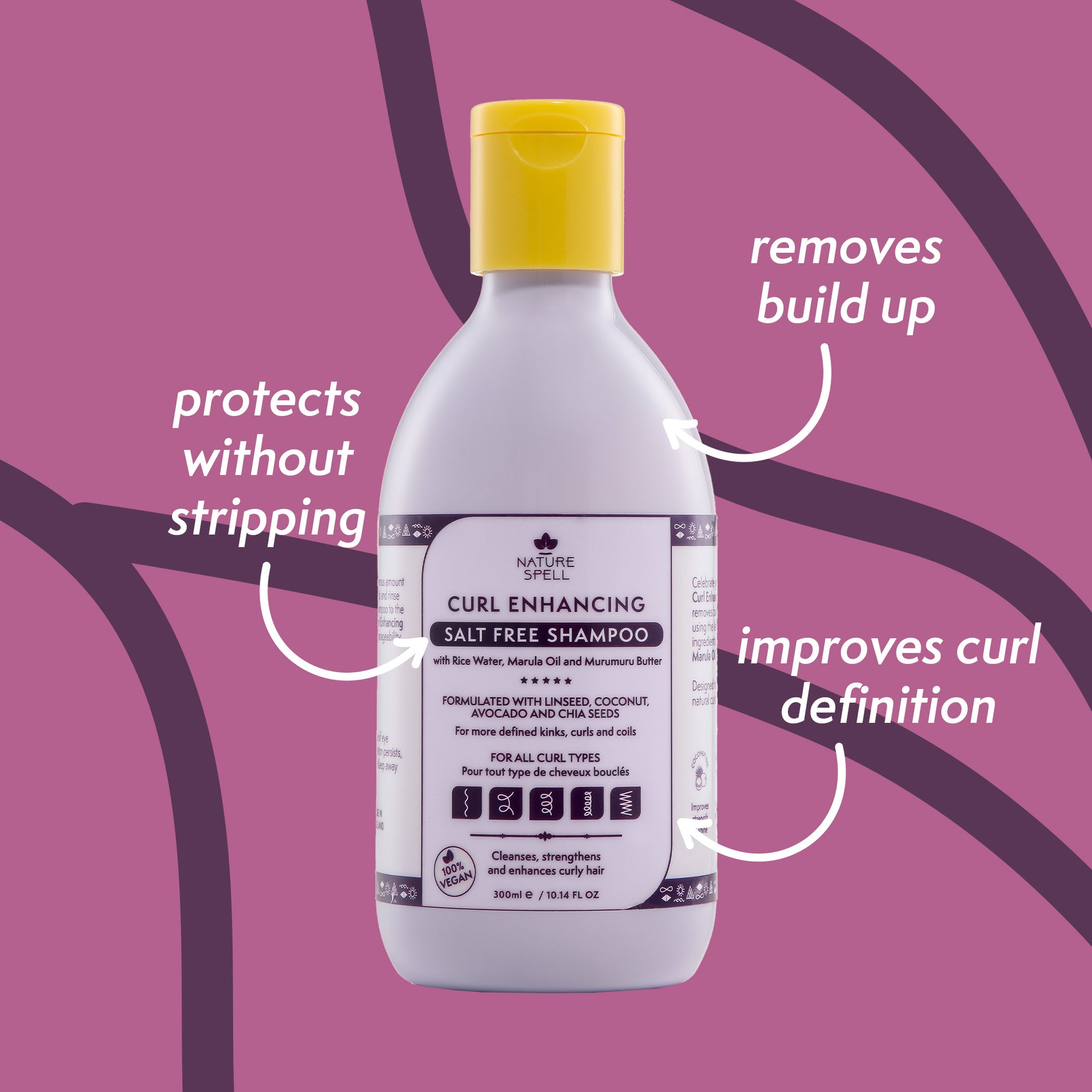 Curl Enhancing Salt Free Shampoo – Nature Spell USA