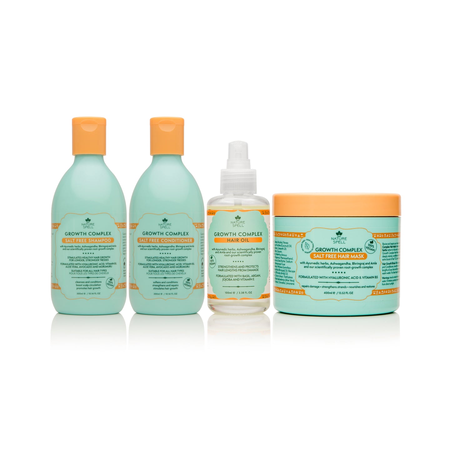 Growth Complex Hair Growth Set Shampoo Conditioner Hair Mask Hair Nature Spell Usa