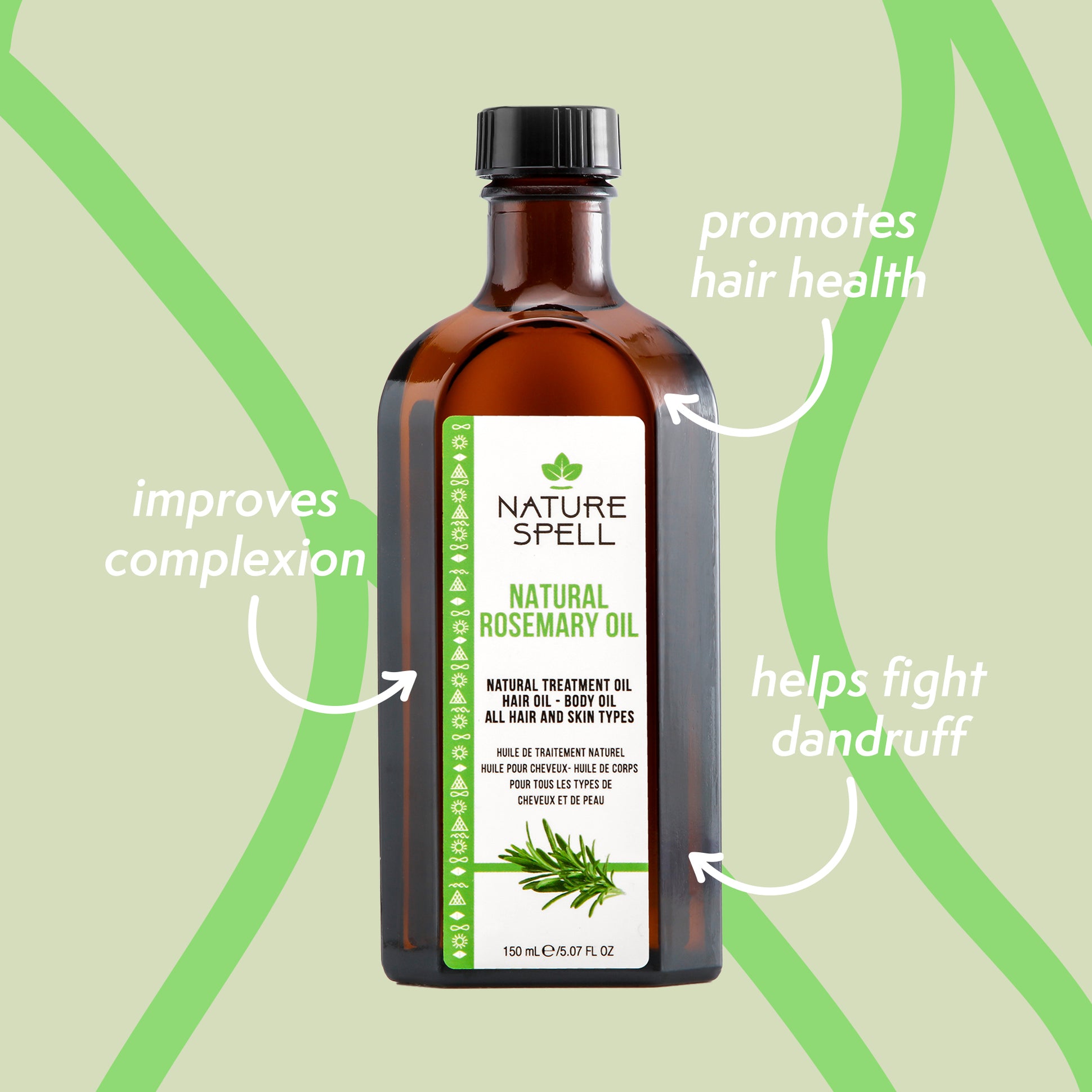 Rosemary Oil for Hair Growth - Pre Diluted Hair Oil | Nature Spell ...