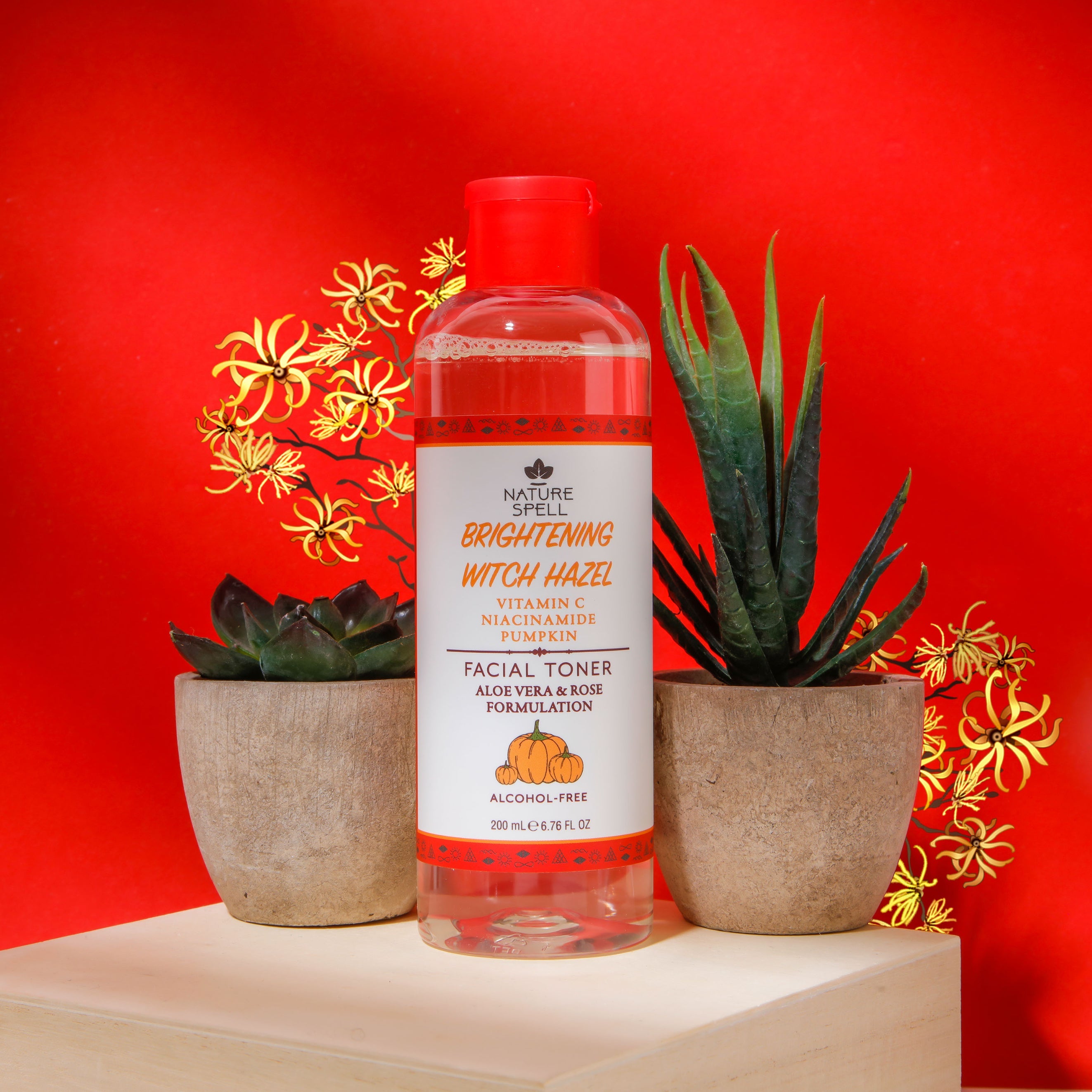 Brightening Witch Hazel Face Toner with Vitamin C – Nature Spell USA