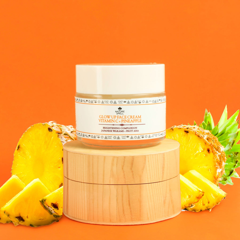 Vitamin C & Pineapple Glow Up Face Cream – Nature Spell USA